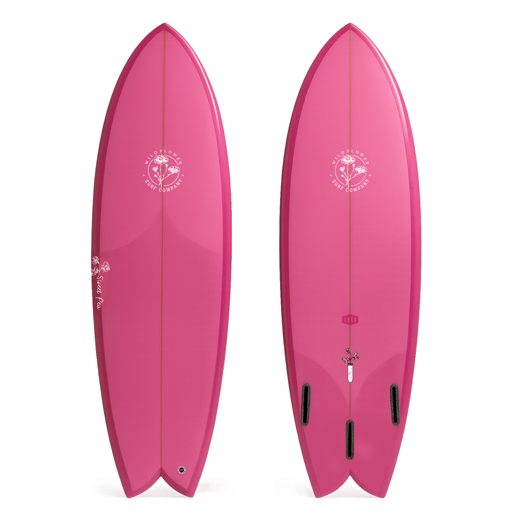Wildflower Sweet Pea - Hot Pink Surfboards – The Surfboard Warehouse NZ